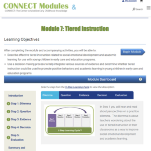 CONNECT Module 7: Tiered Instruction - National Center for Pyramid ...